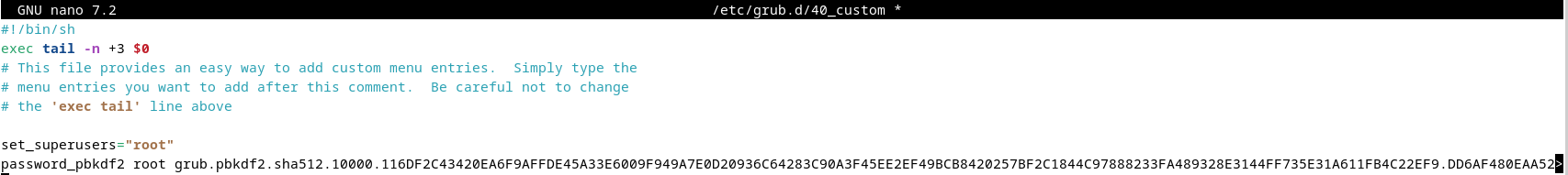 Guía arranque seguro GRUB